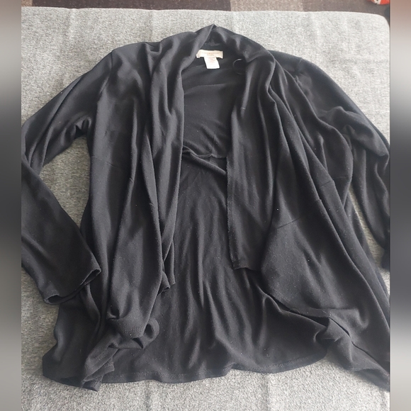 Covington | Sweaters | Covington Petite Xlp Open Front Cardigan Black ...